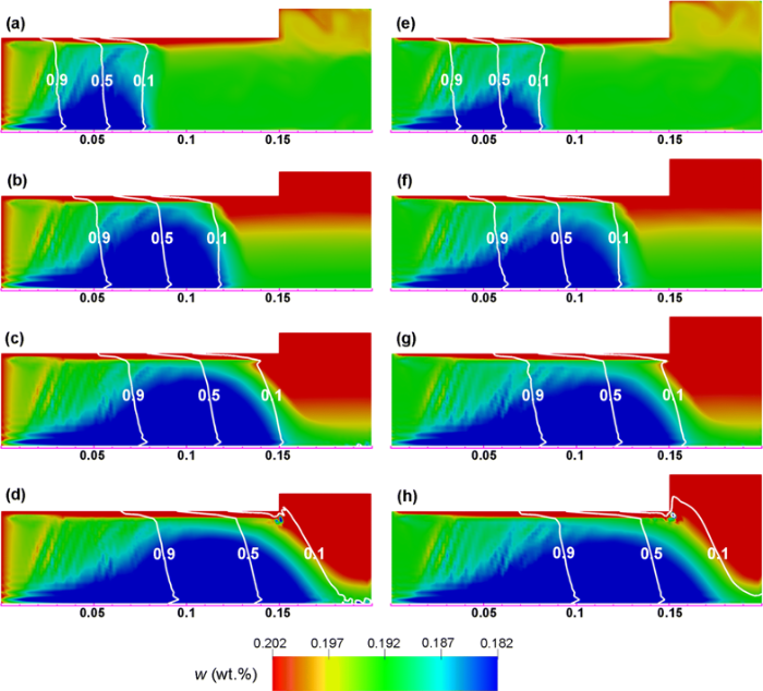 Numerical Simulation of Macrosegregation Caused by Thermal-Solutal Convection and Solidification ...