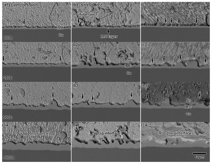 Influence of External Interface Normal Stress on the Growth of Cu-Sn ...