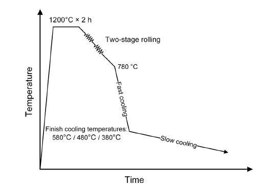 Fig. 1 Schematic of hot rolling process with different FCTs